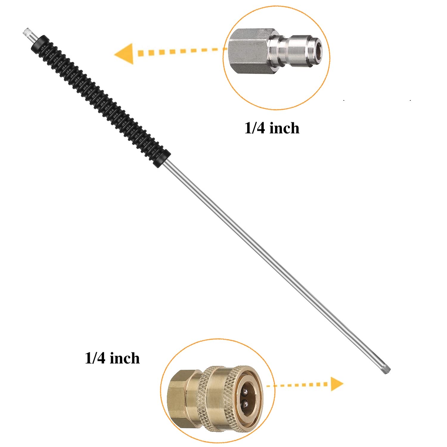 Pressure Washer Replace Spray Lance for Telescope Wand,Power Washer Gun Extension Wand 28" (28")