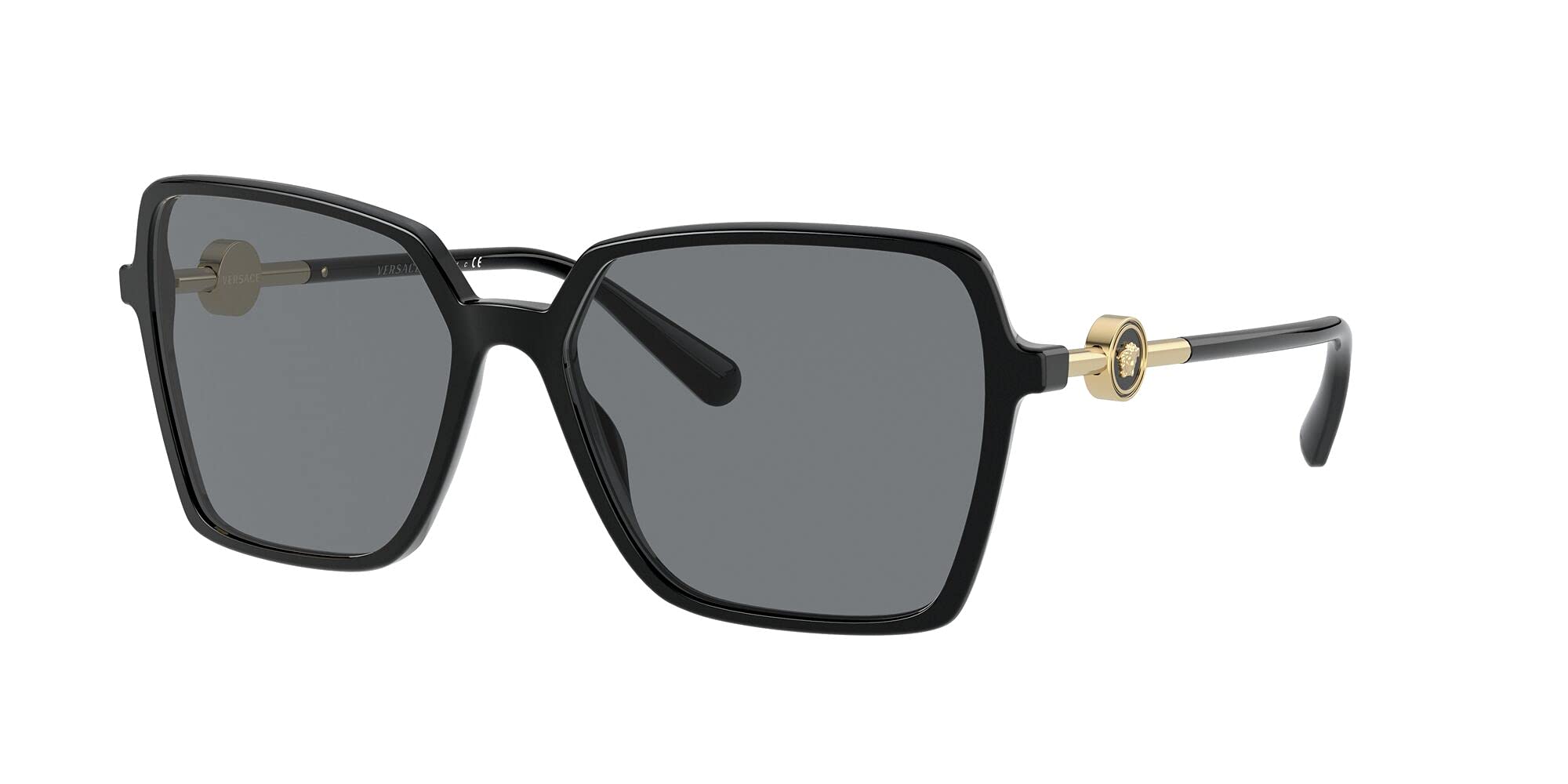 Versace VE4396F Sunglasses - (GB1/87) Black/Dark Gray - 58mm
