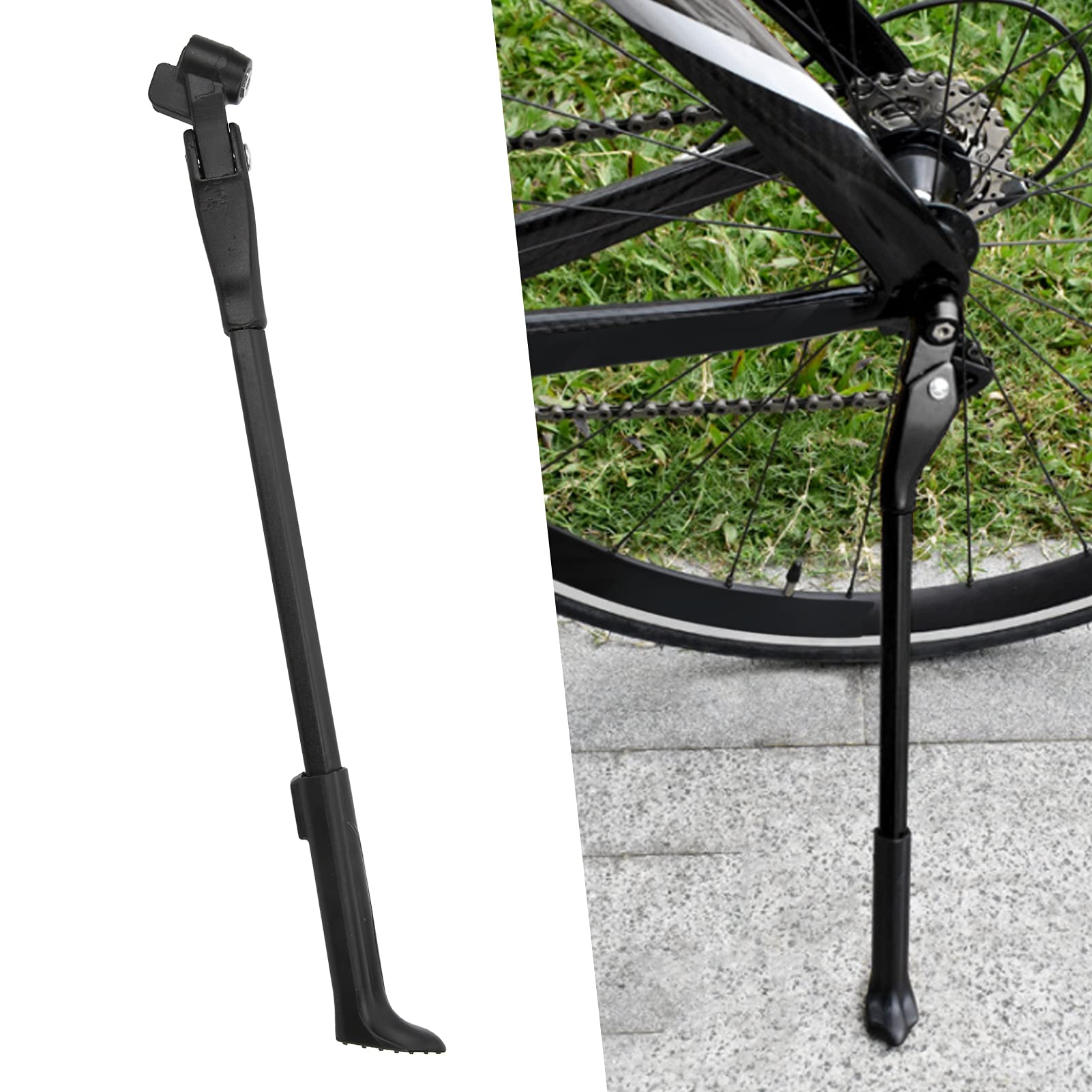 Shanrya Bicycle Kickstand, Road Bike Kickstand High Reliability for Mountain Bikes for Outdoor