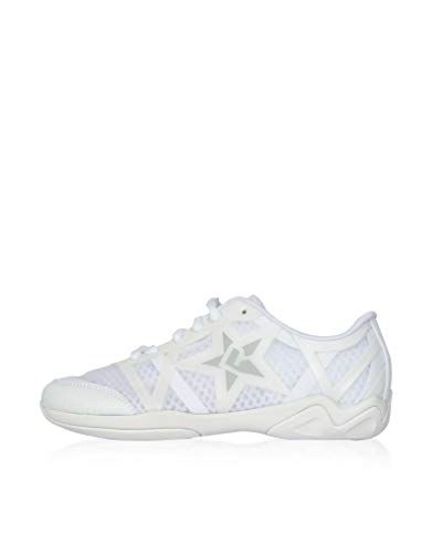 Rebel Athletic Ruthless Cheer Shoe, White, Size 8