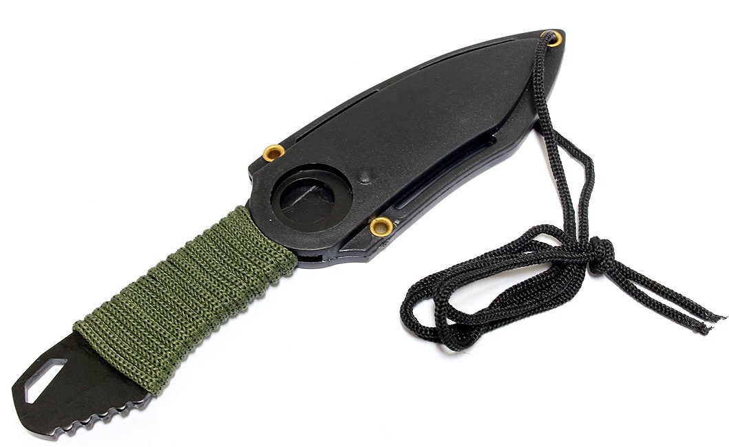 Shelter 6788 Full Hunting Knife Stainless Steel Sheath, Tang/Black, 7"