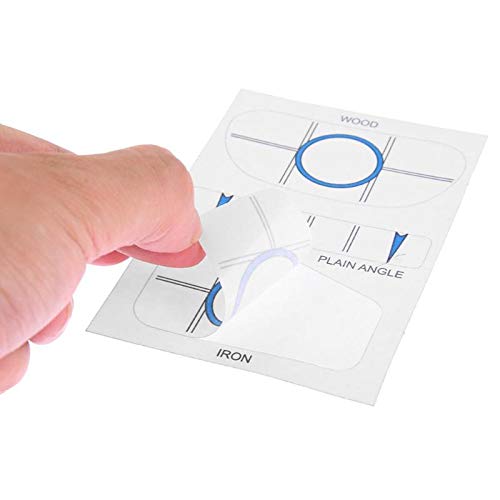 Superdone 10 Sets Golf Practices Improve Skills Impact Tapes Labels Recorder Kit Golf Beginner for Woods Irons and Putter