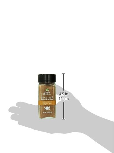 Simply Organic Spice Right Everyday Blends Cinnamon Sugar Trio, Certified Organic, Vegan, Vegetarian | 3.1 oz