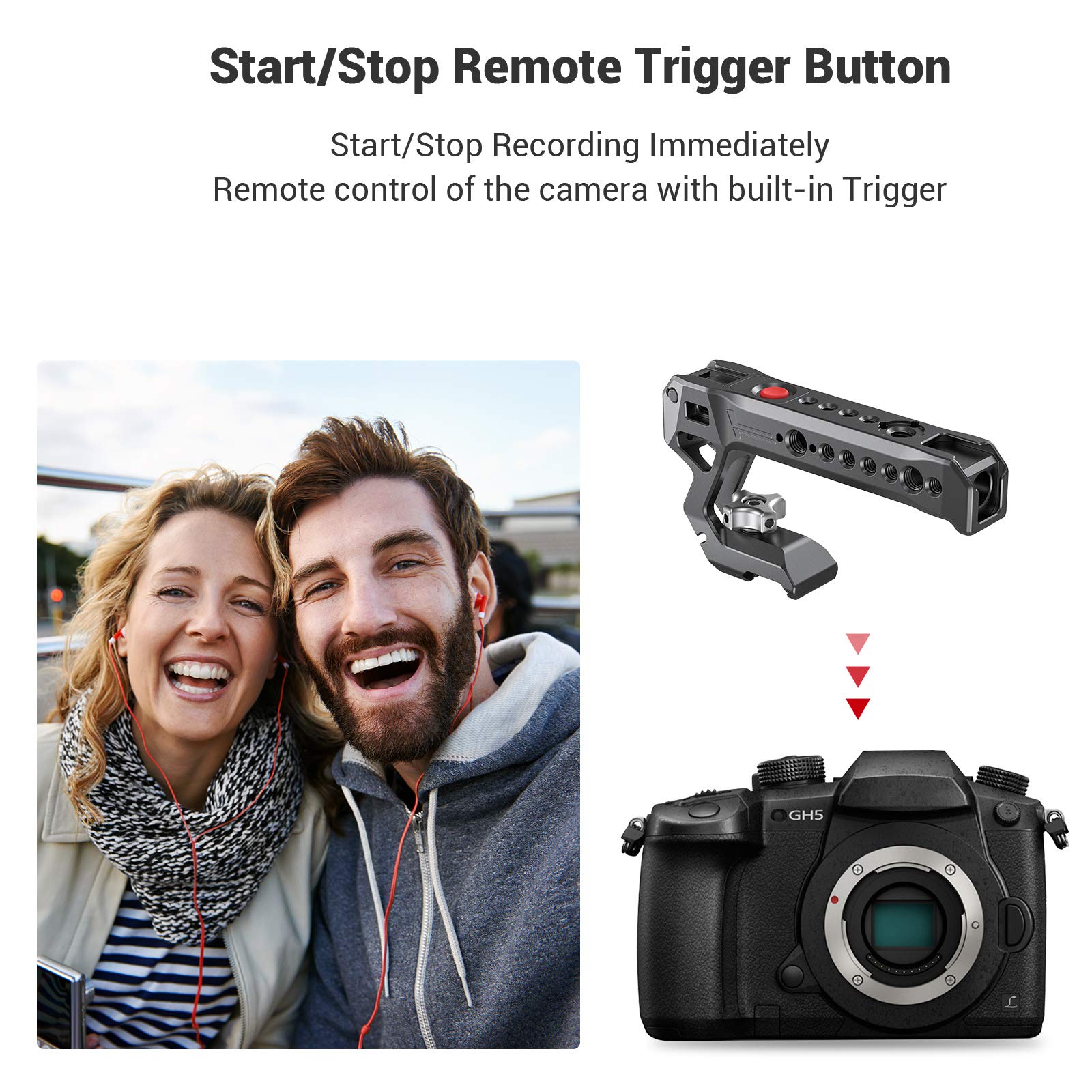 SmallRig NATO Top Handle with Remote Trigger for Panasonic and for Fujifilm Mirrorless Cameras 2880