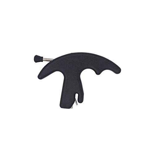 Three Finger Thumb Strong A1 Plastic Archery Release Aid Compound Bow Hunting Release Aid (Black)