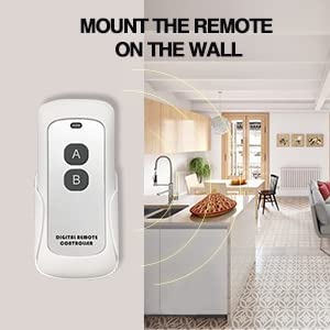 Smart Light Switch with BT Remote Control, WiFi Wall Switches Work with Alexa/Google Home Voice Control, Smart Life App, No Hub Required, Single Pole 1 Way, Standard Plate, Neutral Wire Needed