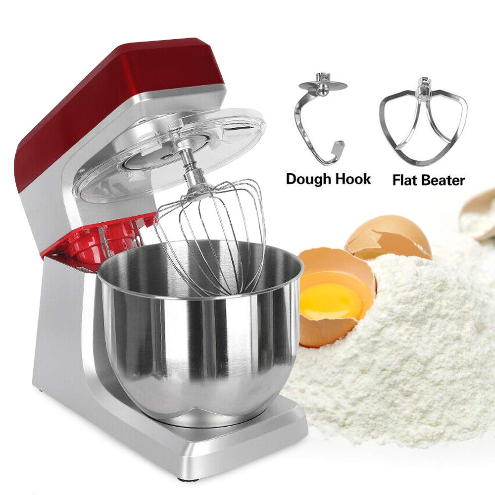 Stand Mixer, 7L Six Speed Kneading Machine Household Commercial Electric Food Mixer Dough Mixer Egg Beater with Dough Hook 1200W