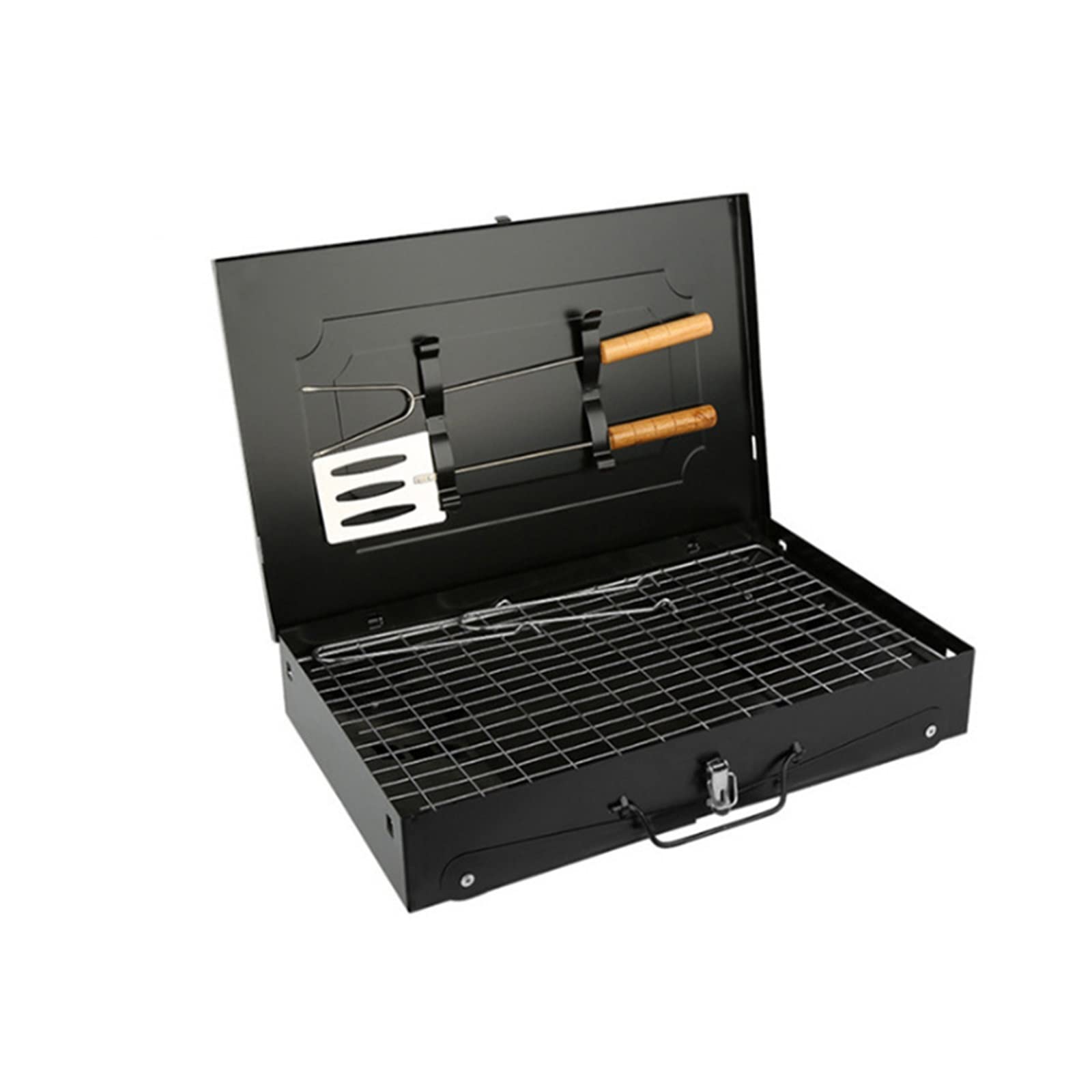 TAMYID Charcoal Grills, Outdoor Charcoal BBQ Grill, Portable Small Grills And Smokers Folding Tabletop Grills, For Camping Patio Backyard