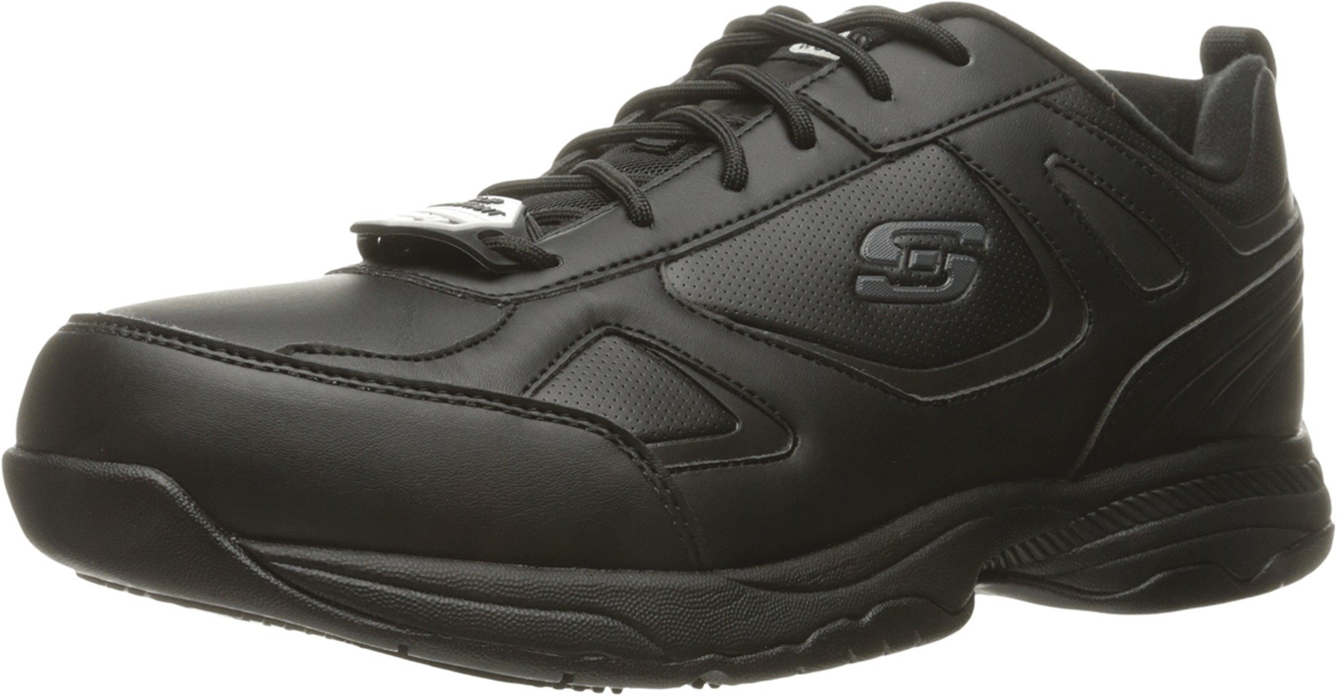 Skechers Men's Dighton Athletic Work Food Service Shoe, Black, 14