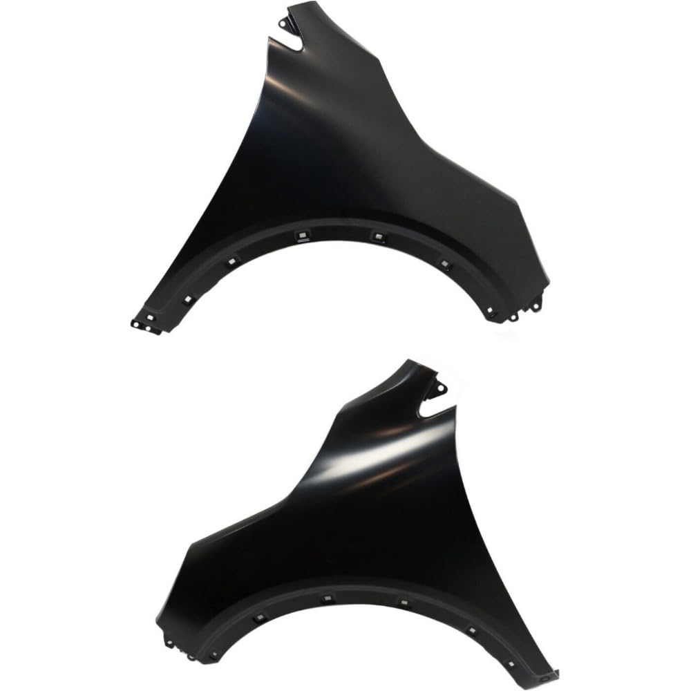 Rcekqscd 2pcs Fender Front Left Driver Right Passenger Side Primed Steel Without Molding Holes 16555688