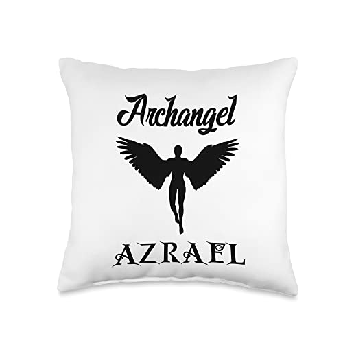 Saint Azrael the Archangel Traditional Catholic Prayer Throw Pillow