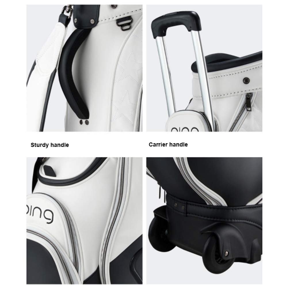 TULGIGS Samyang International Genuine 2021 Ping Sporty Star Wheeled Caddy Bag (WHITE)