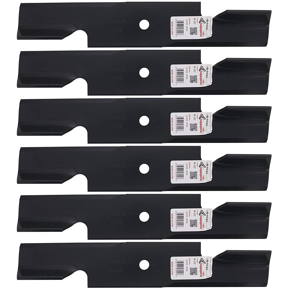 RAParts Pack of Six (6) Notched Lawn Mower Blades Fits Toro 107-3192 107-3192-03 110-0414 110-0418