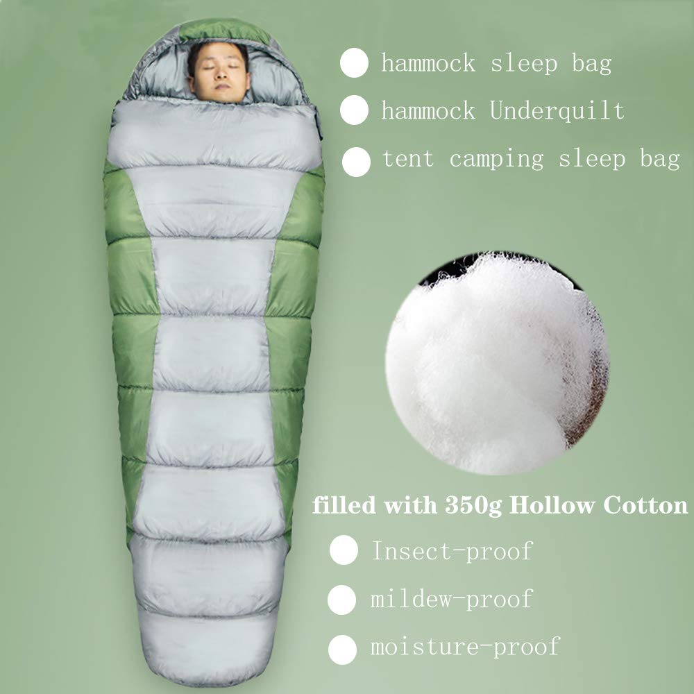 WintMing Underquilt for Single Hammock Waterproof Camping Sleeping Bag for Backpacking Hiking Winter Travel Full Length Keep Your Warmer (Orange)
