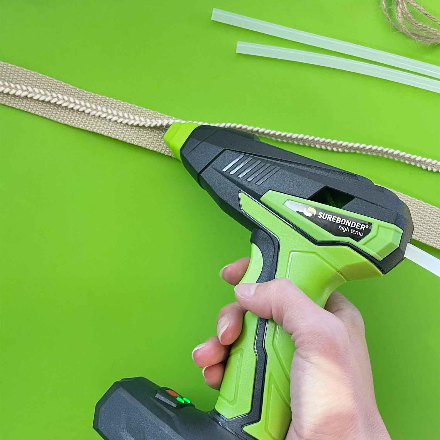Surebonder MGG-35F Motorized Mini Hot Glue Gun, High Temperature, No Pumping Required, Hold Trigger for Continuous Flow, 35 Watts