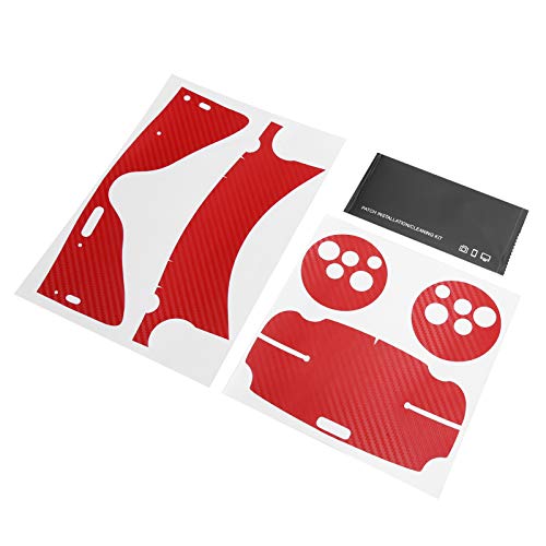 VR Protective Sticker, Easy to Paste PVC Material VR Controller Headset Stickers for Professional Use for Protect Your Equipment(Carbon red)