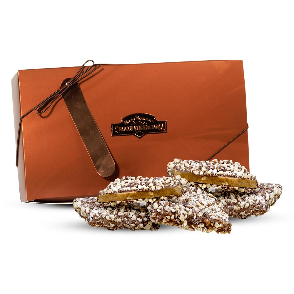 Rocky Mountain Chocolate Large English Toffee | Handcrafted with Rich Milk Chocolate, Sweet Cream Butter, & California Almonds | Perfect Chocolate Gift Box for Birthday, Christmas – Your Love for Sweetness in Every Bite! 16 Ounce