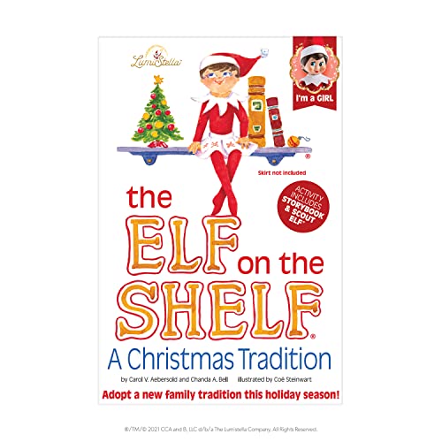 The Elf on the Shelf: A Christmas Tradition - Girl Scout Elf with Blue Eyes - includes Artfully Illustrated Storybook, Keepsake Box and Official Adoption Certificate