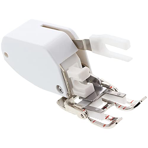 Sewable Open Toe Walking Foot with Adjustable Guide | Fits Low Shank Sewing Machines - Brother, Janome, Singer, and More | Even Feed Foot for Quilting and Sewing Multiple Layers