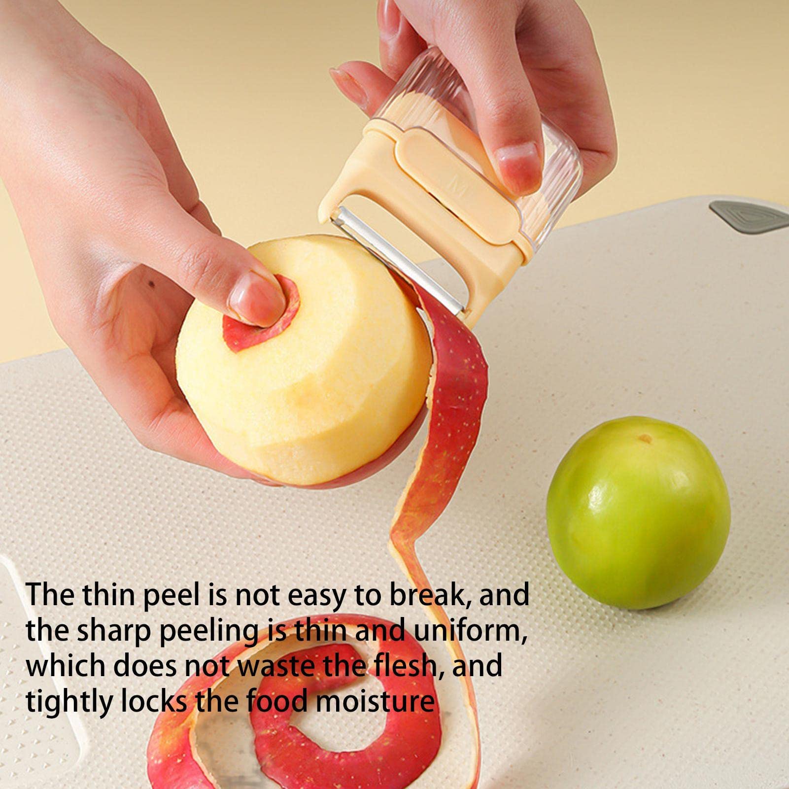Vegetable Peeler, Vegetable Chopper, Manual Magnetic Peeler for Vegetable, Kitchen Multifunctional Vegetable Cutter, Kitchen Gadget for Peeling Zucchini, Carrots, Potatoes, Tomatoes, Peaches, Plums