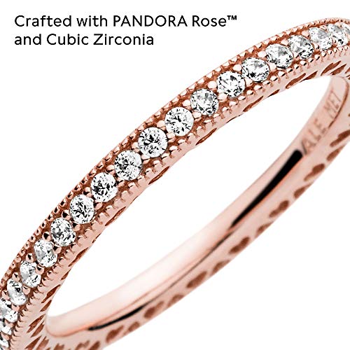 Pandora Hearts Of Pandora Ring, PANDORA Rose, Clear Cubic Zirconia, Size 7