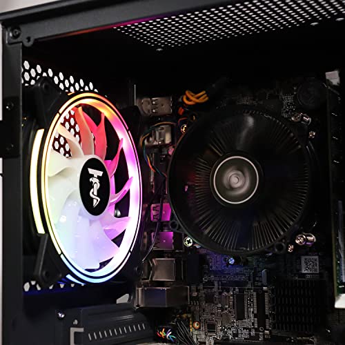 ViprTech Snowstorm Gaming PC Desktop Computer - AMD Ryzen 3 2200G, AMD Radeon Vega 8 Graphics, 8GB DDR4 RAM, 128GB M.2 SSD, 500GB HDD, WiFi, RGB, Windows 10 Pro, 1 Year Warranty, USA Built