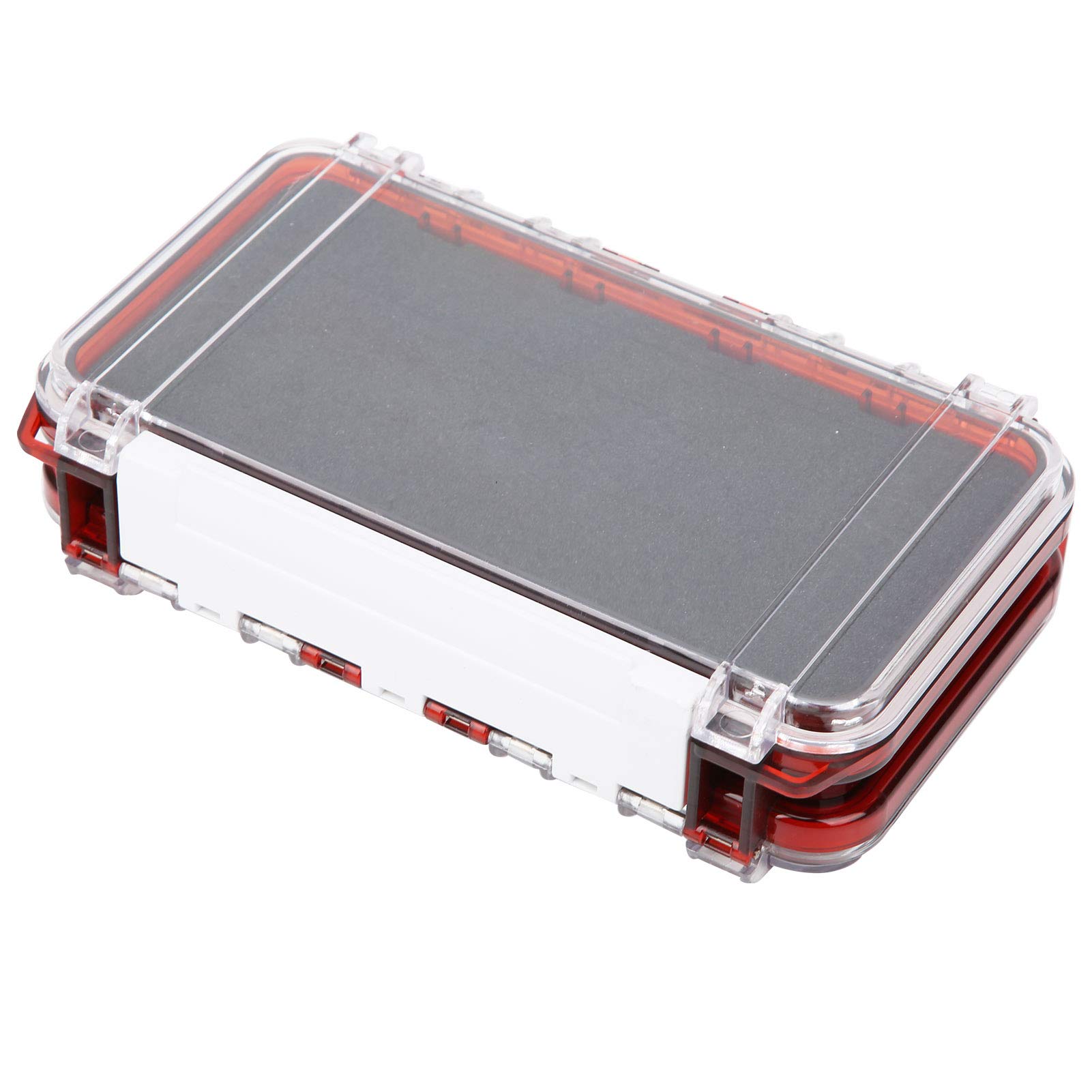 WNSC Lure Organizer, Fishing Accessories Bait Case, for Camping Traveling Outdoor(Transparent red)