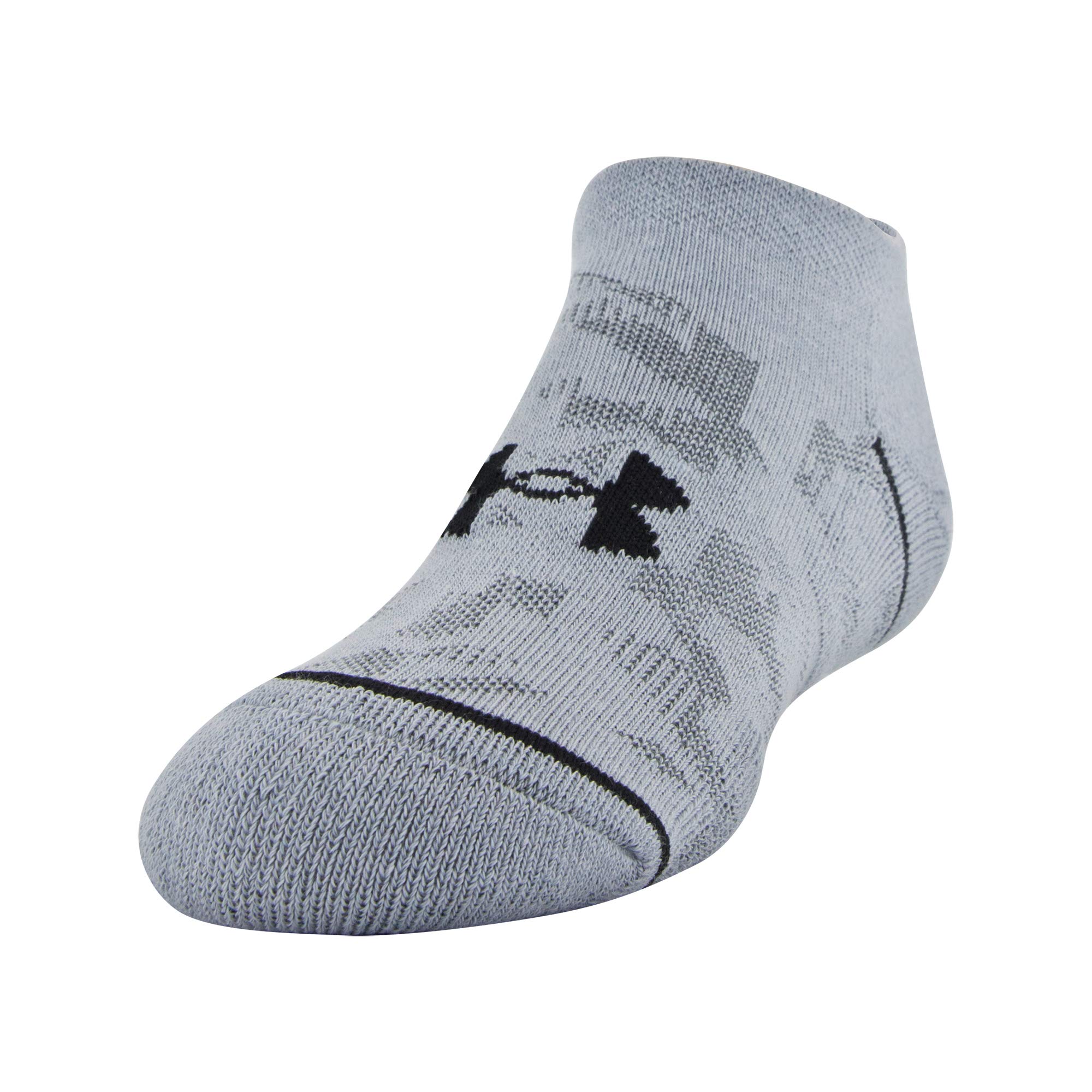 Under Armour Phenom No Show Socks, 3-pair, Teal Vibe Assorted, Shoe Size: Youth 13.5K-4Y