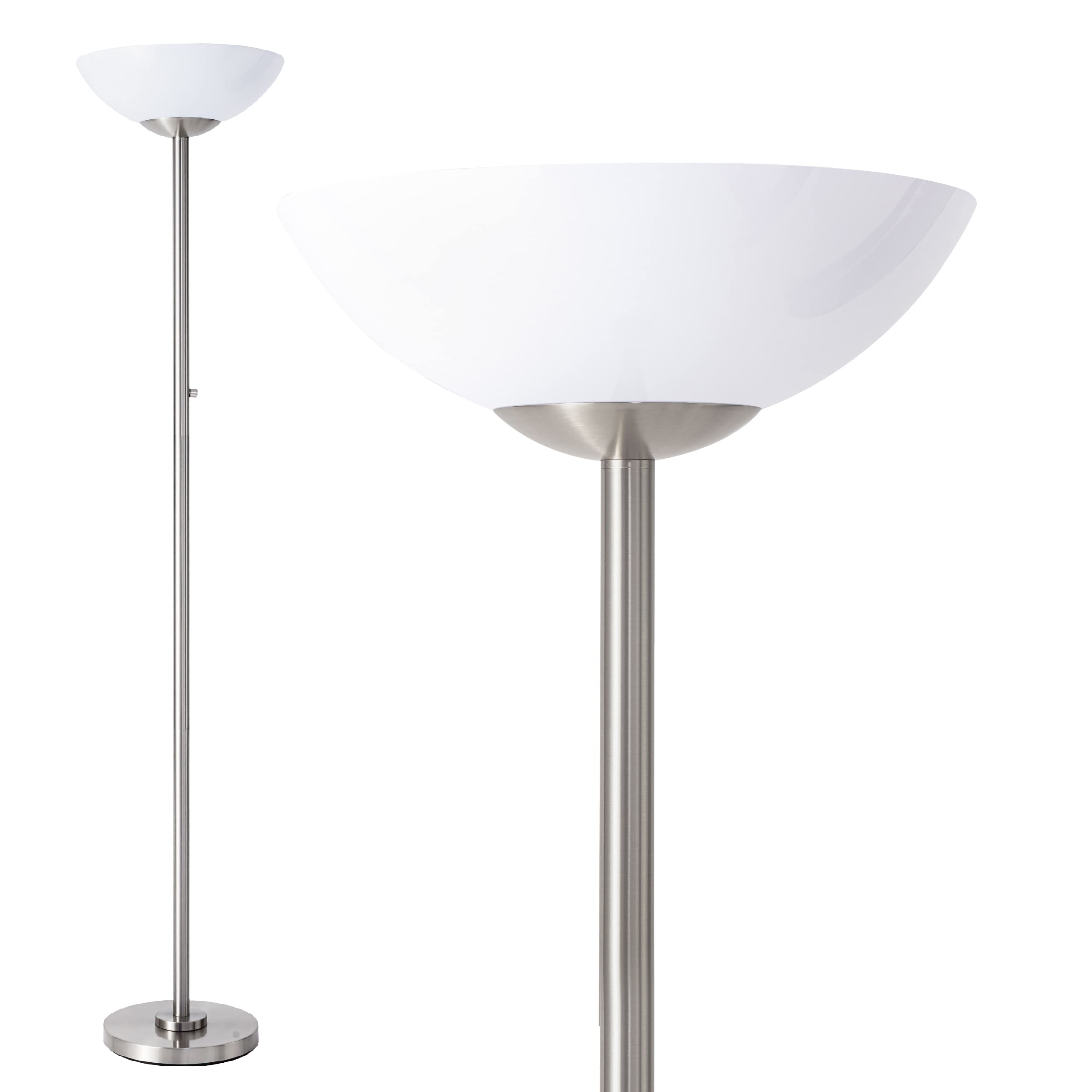 Superlamp Super Bright Floor Lamp 8000LUMEN!! DIMMABLE 30K Light up a Full Room, Modern and Elegant Design