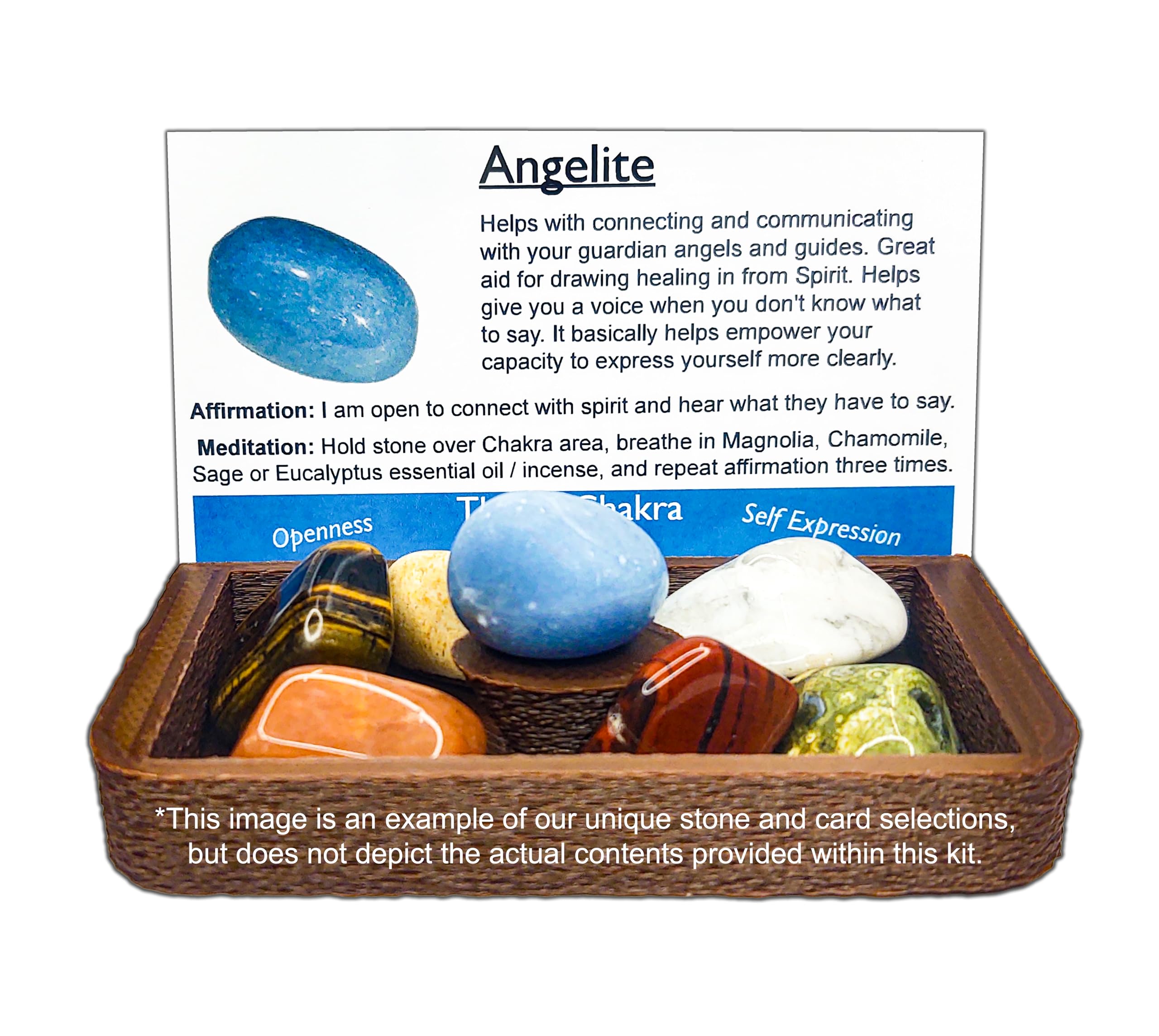 Pocket Chakra Altar Kit with Crystals and Cards (19 Pc): Portable Chakra Healing Collection for Meditation, Spiritual Growth, and Mindfulness