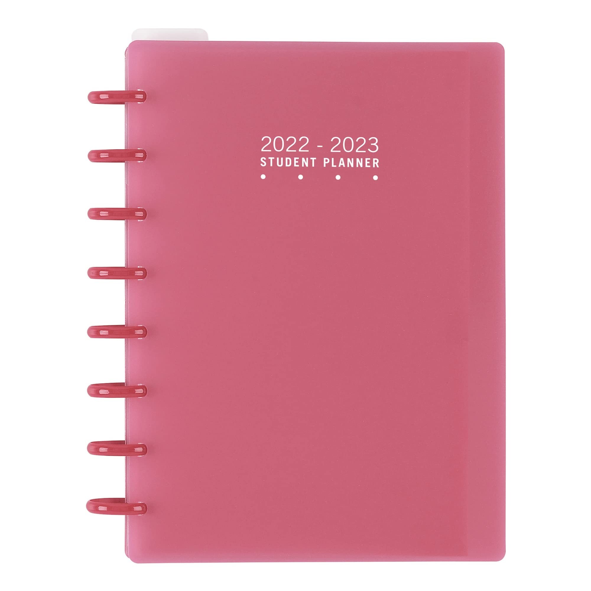TUL⢠Discbound Weekly/Monthly Student Planner, Junior Size, Pink, July 2022 To June 2023, TULSTDPLNR