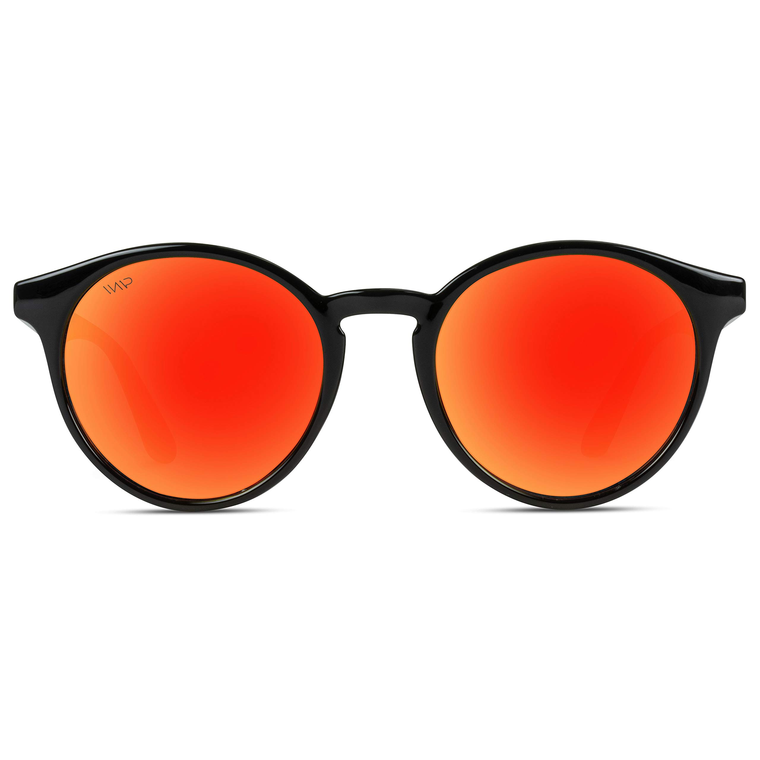 WearMe Pro - Retro Round Sturdy Sunglasses 100% UVA/UVB Lenses for Women Men (Beige Tortoise Frame/Brown Lens, 51)