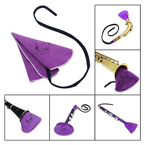 VBESTLIFE Sax Instrument Cleaner, Saxophone Pull Through Swab Instrument Cleaner Cloth for Flute Oboe Clarinet Saxophone