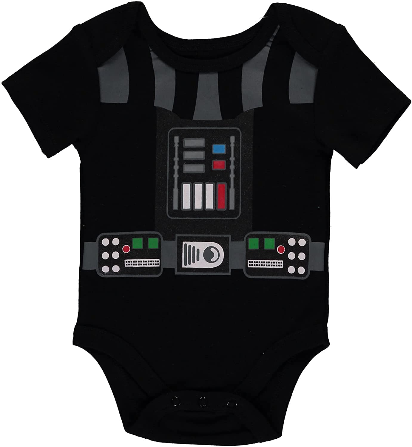 Star Wars Baby Boys' Short Sleeve Bodysuit Five Pack - Star Wars Baby Clothes One Piece Multipack Featuring Baby Yoda, Chewbacca, Boba Fett, R2-D2, and Darth Vader