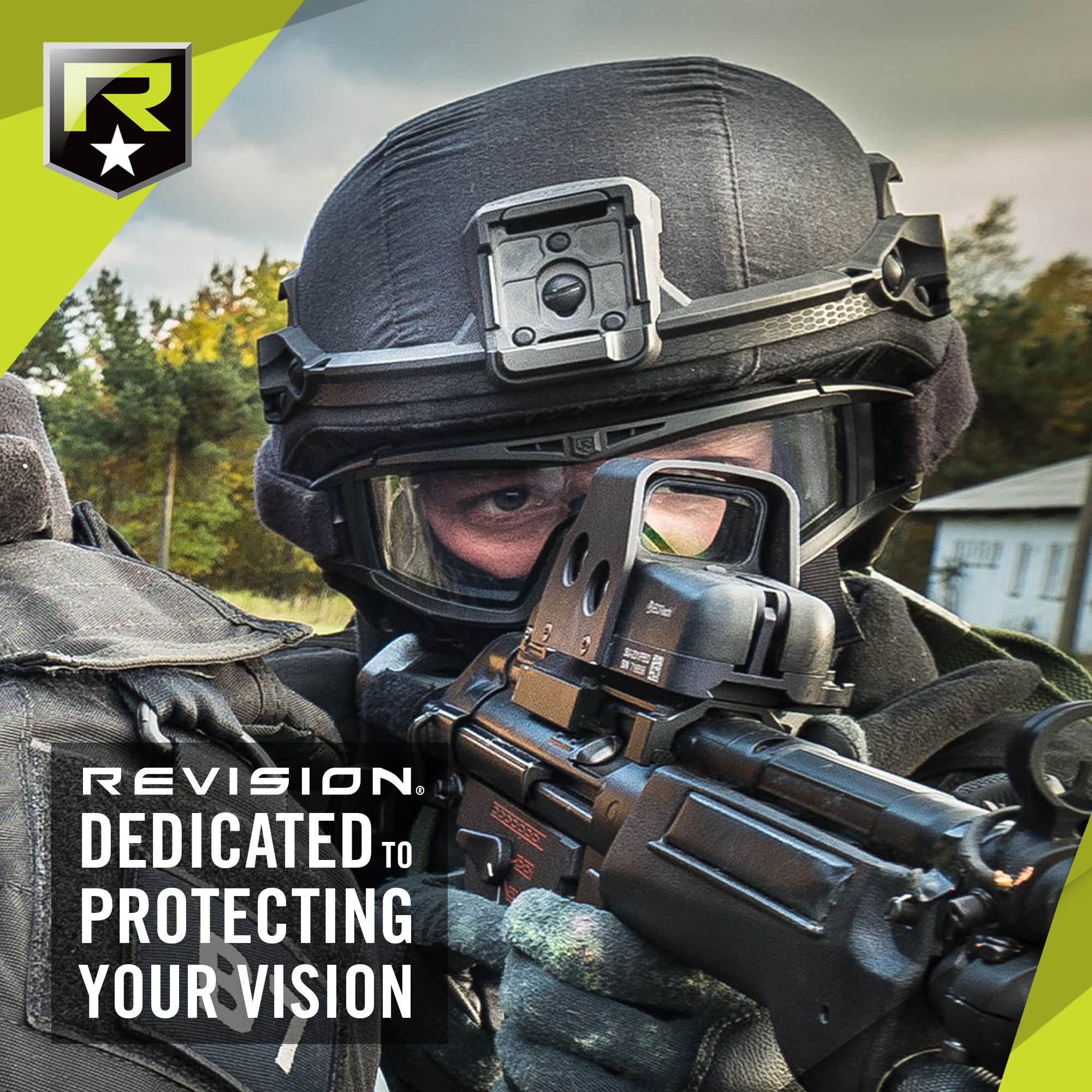 Revision Desert Locust Military Goggles Basic Kit – Clear Lens, Tan Frame, One Size – Anti Fog Eye Protection Ballistic Goggles – Made In USA
