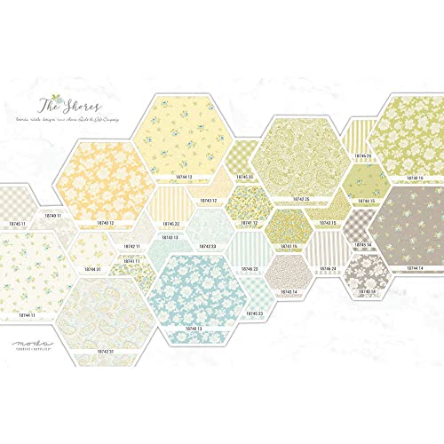 The Shores Charm Pack by Brenda Riddle Designs; 42-5" Precut Fabric Quilt Squares