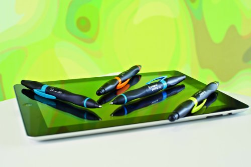 Stabilo Smartball Right Hand Pointball Pen Black Ink Cyan , Multicolored