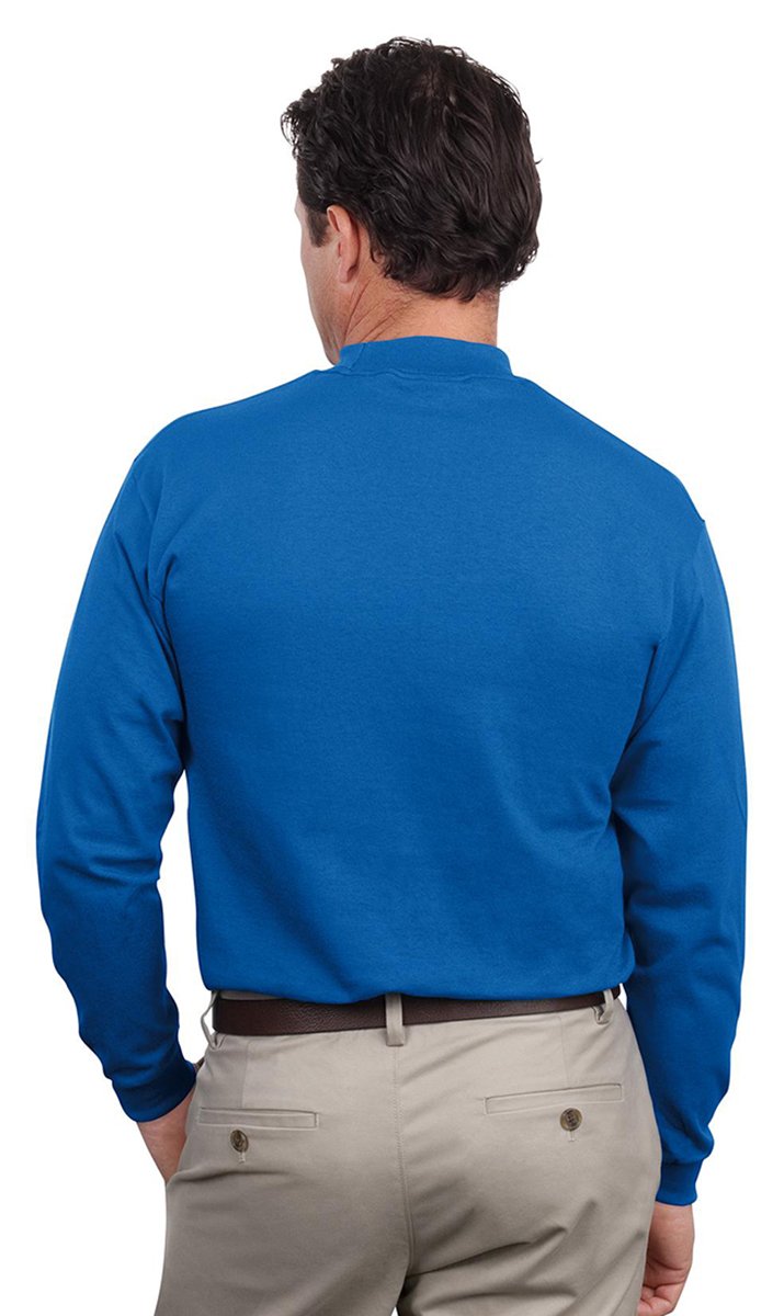PORT AND COMPANY Mock Turtleneck (PC61M) Royal Blue, 4XL
