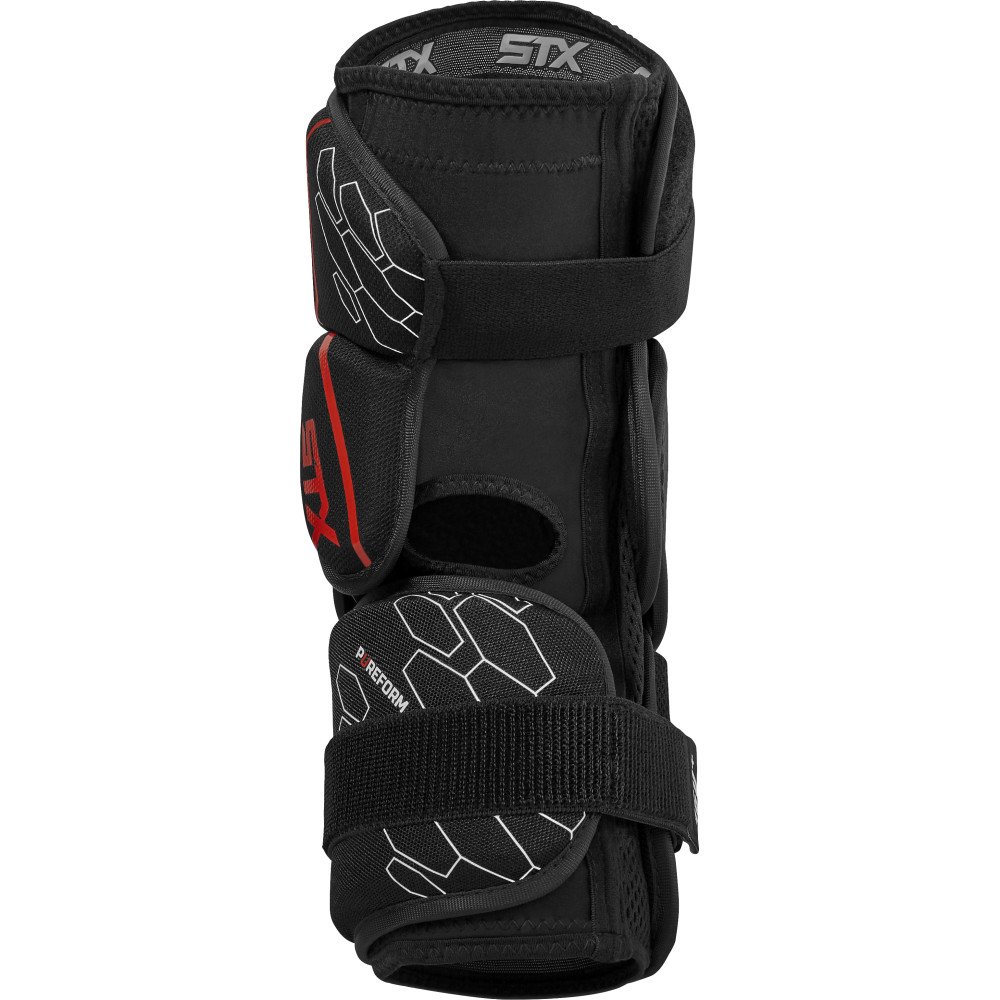 STX Ice Hockey Stallion HPR 1.1 Senior Elbow Pad, Black/Red, Small