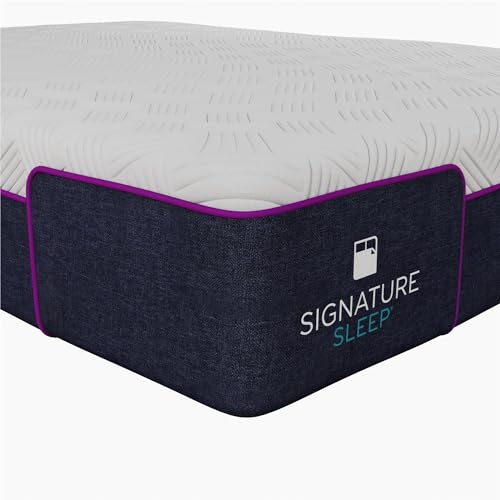 Signature Sleep Memoir 10 Inch Memory Foam Box, Medium, Certipur-US and OEKO-TEX Mattress, Full, White