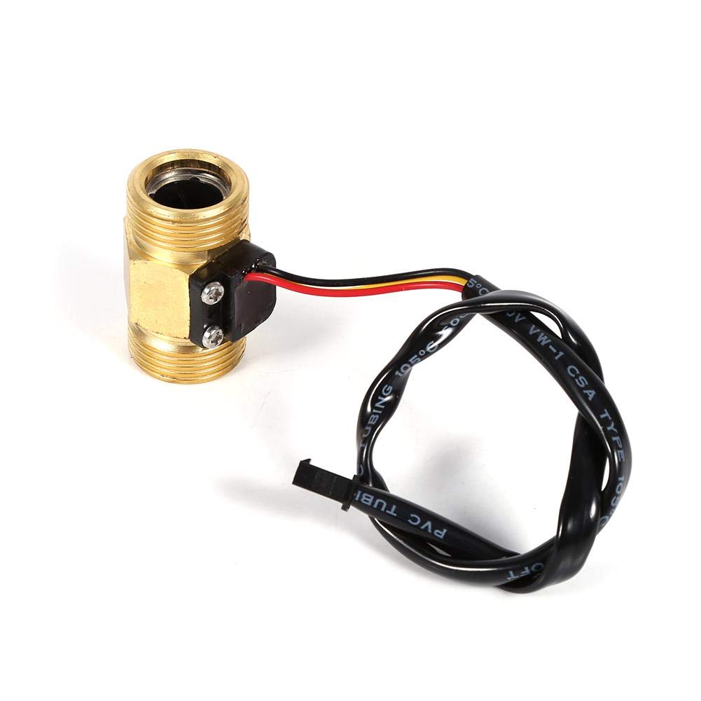 Wytino Water Switch, New Full G3/4" DN20mm Thread Hall Effect Liquid Water Sensor Switch 2-45L/Min