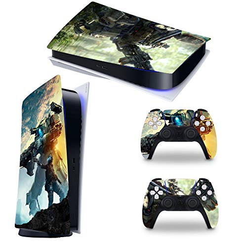 Star Fall Battle - PS5 Digital Edition Skin Console - PS5 Digital Edition Controller Skin Cover Vinyl Decal Protective