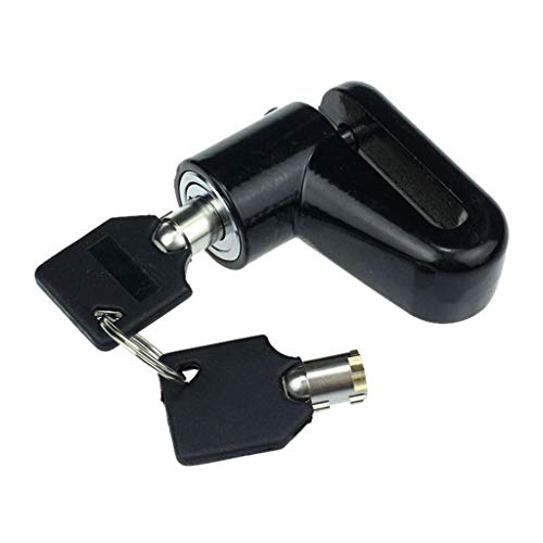 Zerlibeaful Wheel Brake & Key Lock Frame Lock Security Bicycle with Plastic Anti- Disc Bike Accessories Adult Mini Bike (Black, One Size)