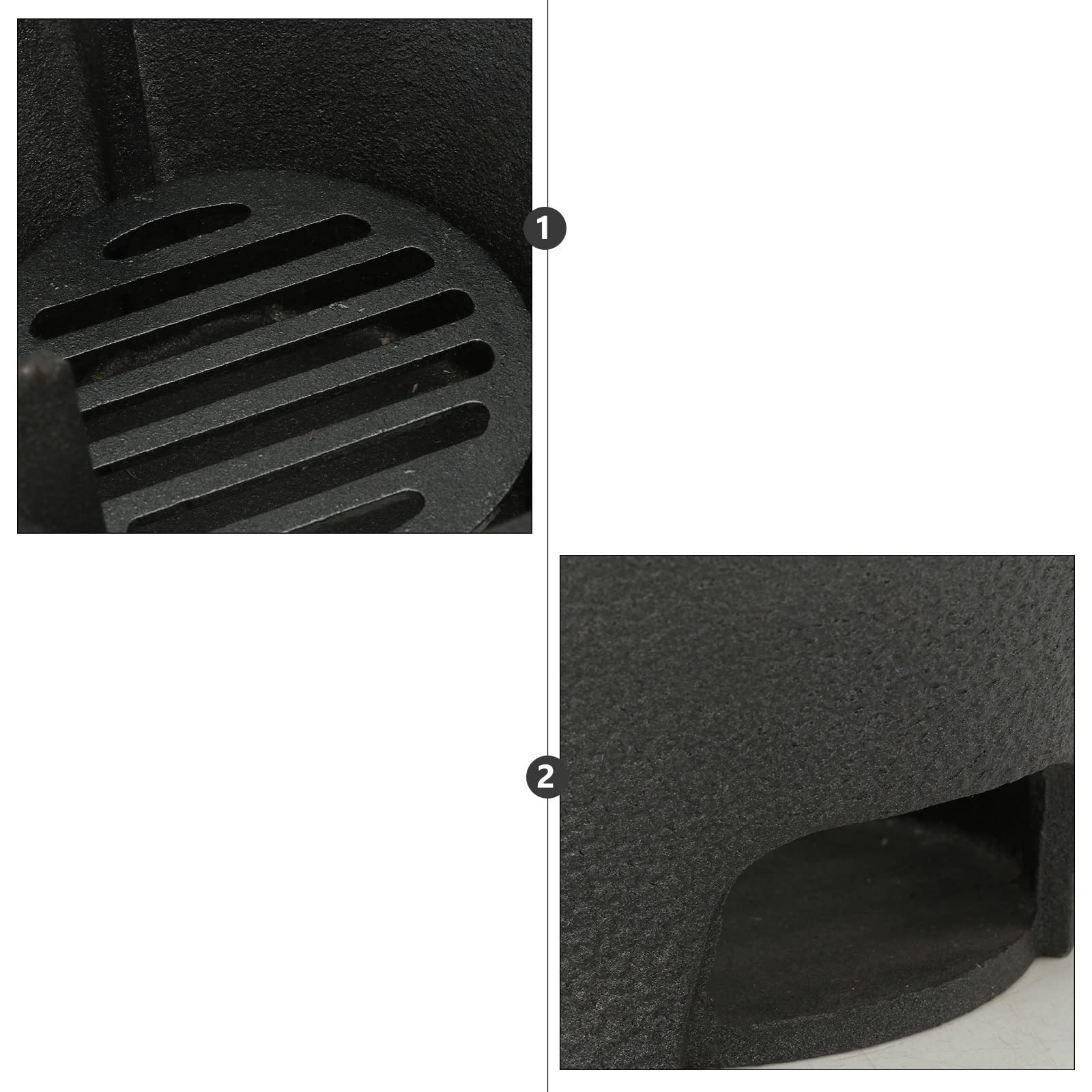 TAMYID Charcoal Grills, Grill Charcoal Barbecue Stove Iron Camping Fire Tabletop Outdoor Small Indoor Plate Smoker Convenient Sturdy Travel