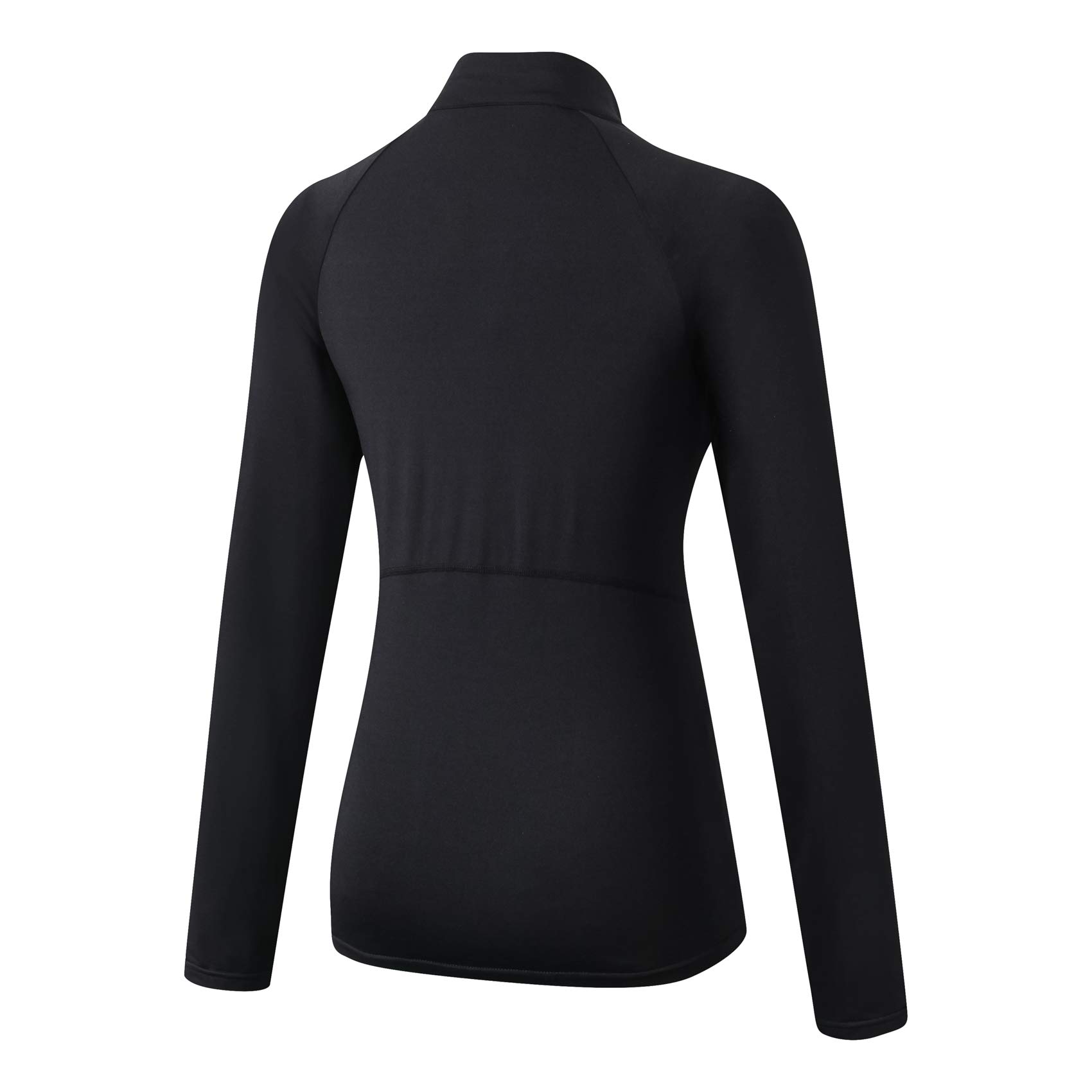 Quarter Zip Pullover Women SPF Shirts Long Sleeve Workout Tops Athletic Yoga Dry Fit Summer Jacket with Thumb Hole