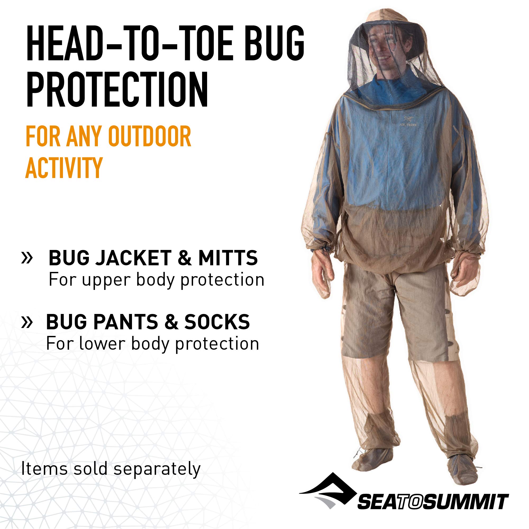 Sea to Summit Mesh Jacket and Mitts Set with Permethrin, Large
