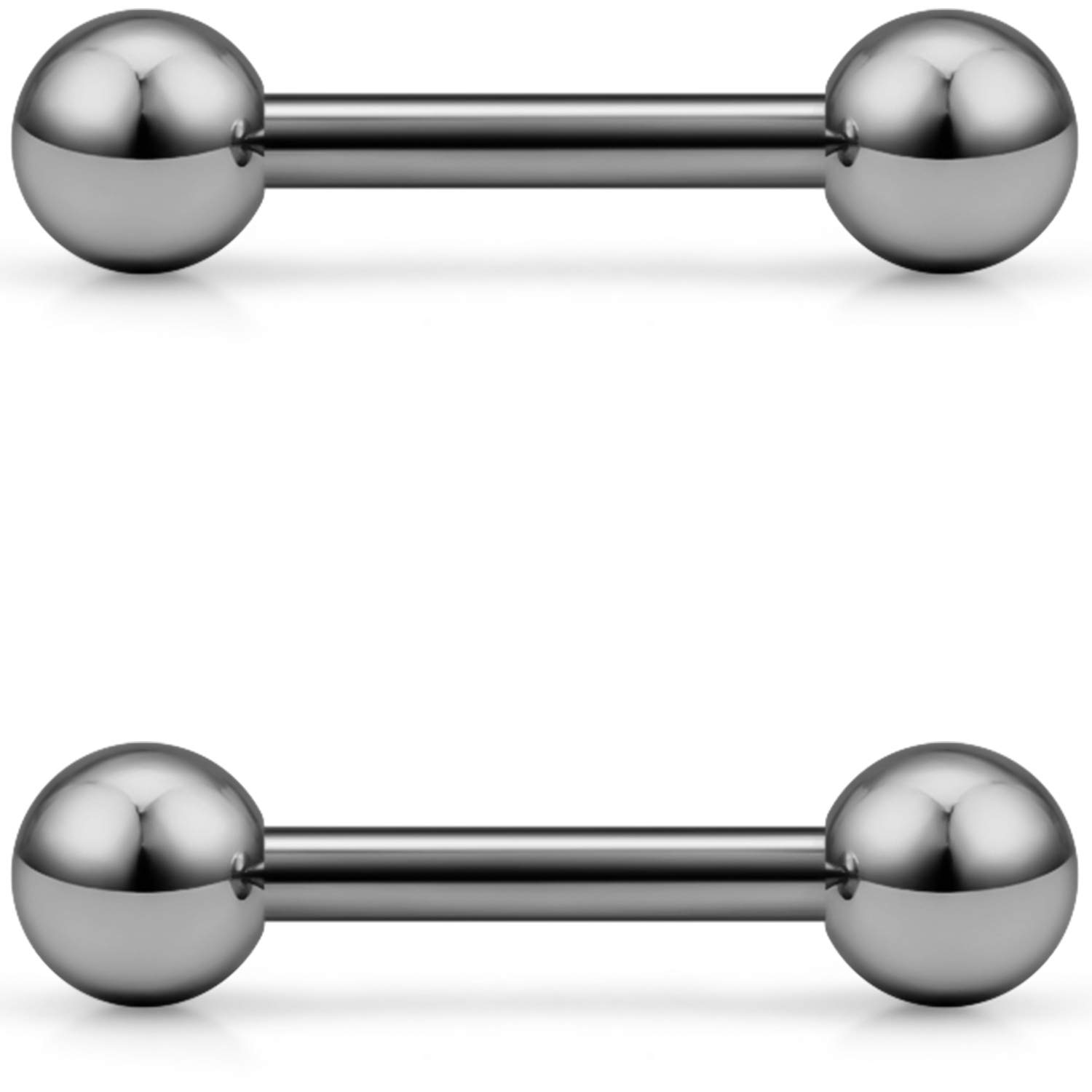 SCERRING 2PCS 16G G23 Titanium Helix Daith Cartilage Tragus Earrings Barbell Rings Stud Body Piercing Jewelry 6mm