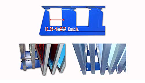 TECHTONGDA 6 Slot Screen Printing Frame Rack Shelf Storage Holder Desktop Adjustable Silk Screen frame Rack Screen Drying