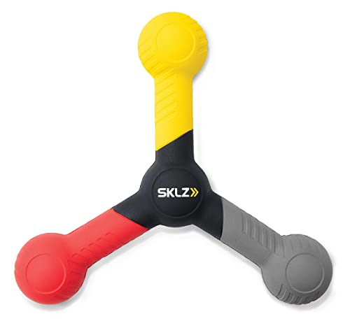 SKLZ Reactive Catch Trainer for Improving Hand-Eye Coordination & Speed, Grey/ Yellow/ Red