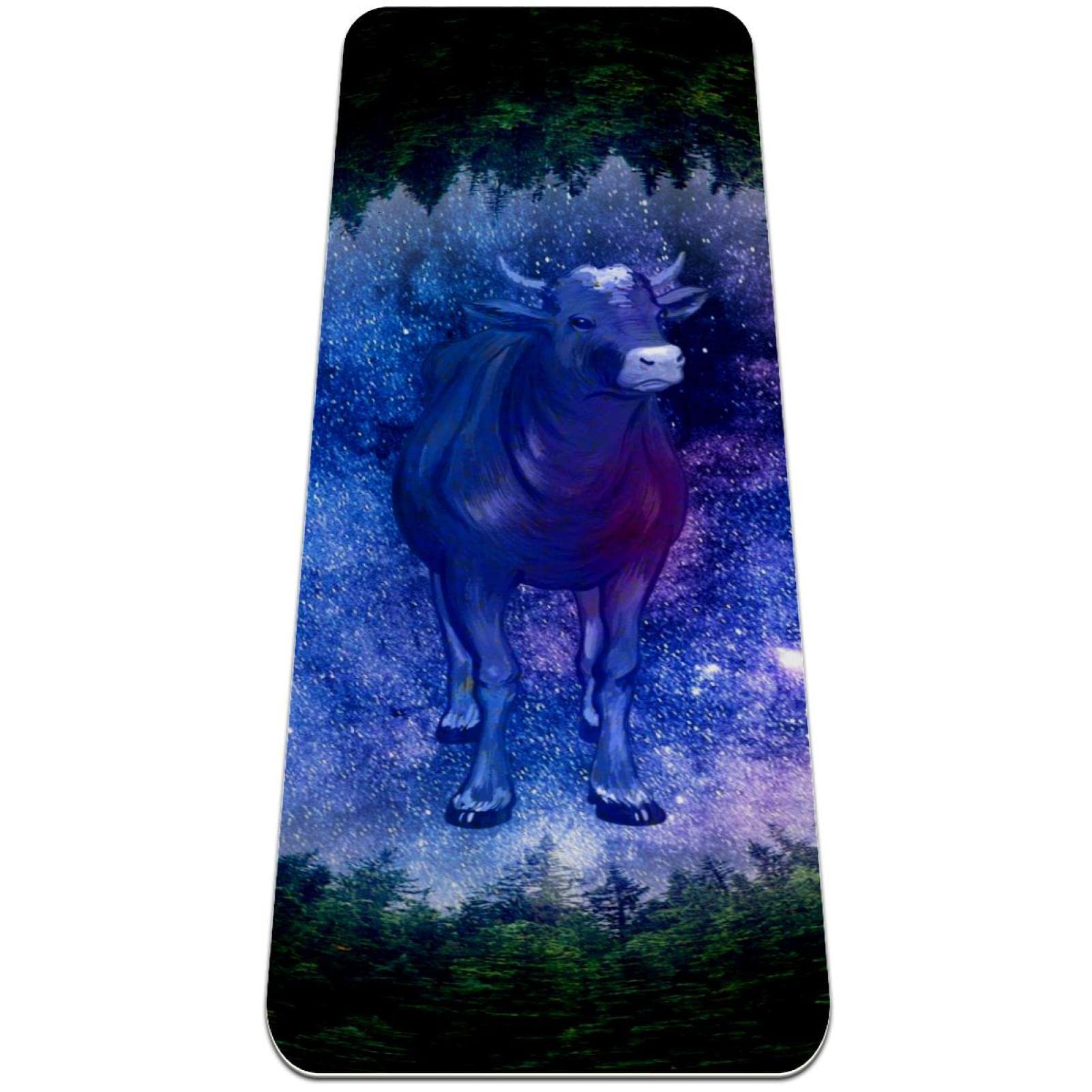 Yoga Mat, Yoga Mats for Home Workout, Workout Mat, Exercise Mats, Pilates Mat, Cow in Wonderland
